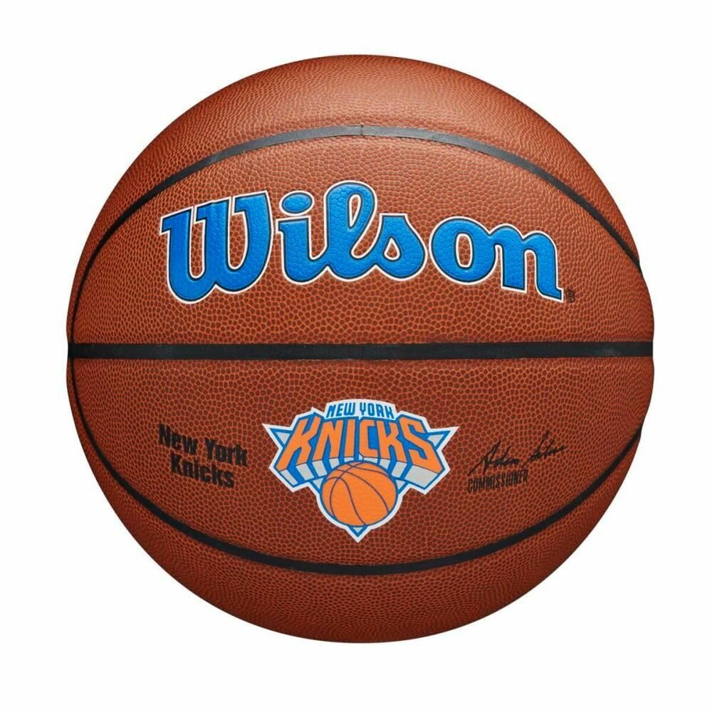Wilson Team Alliance New York Knicks Basketball Размер 7, Decathlon, Цвет: Коричневый / Коричневый / Синий, Размер: 7