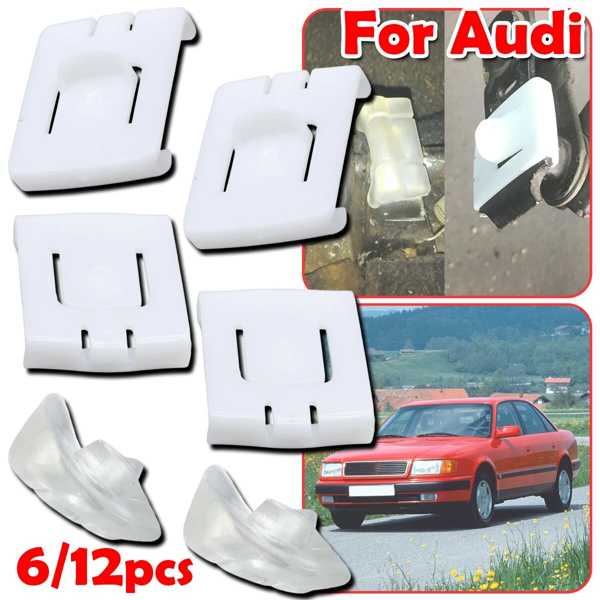 Крепеж сиденья Audi 80/90/100/200/4000/5000, 12pcs