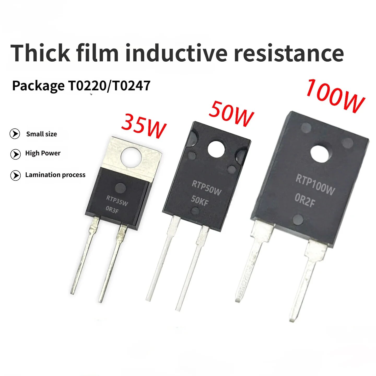 Резистор пленочный TO220 35Вт 1K Ohm 2шт