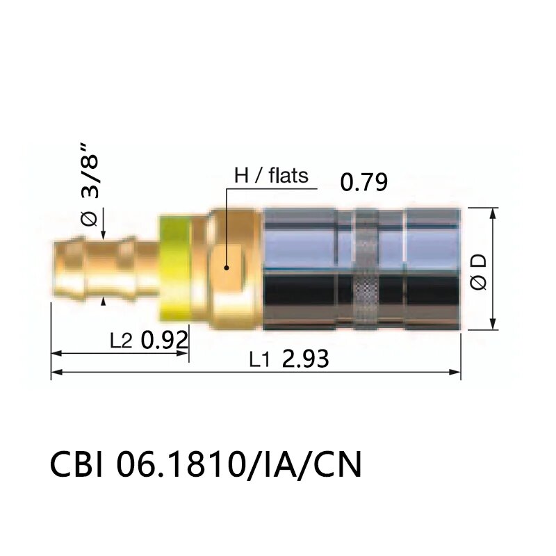 Быстроразъемное соединение STAUBLI CBI 06.1810 IA CN