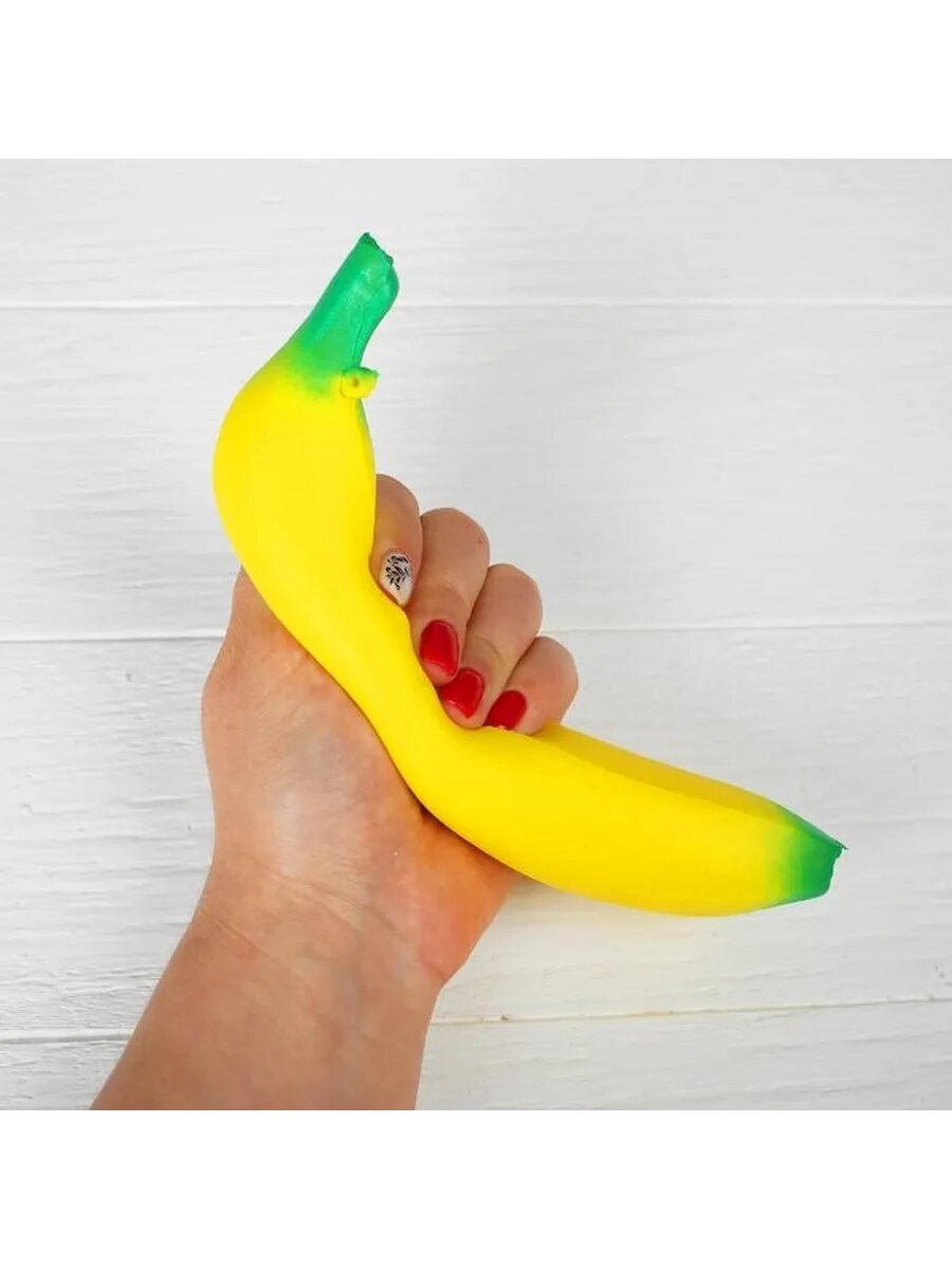 Антистресс-мялка в форме банана для детей и взрослых
