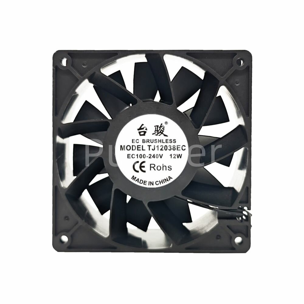 Охлаждающий вентилятор TJ12038EC 120*120*38 мм 12 Вт 2900 об/мин 100-240 В