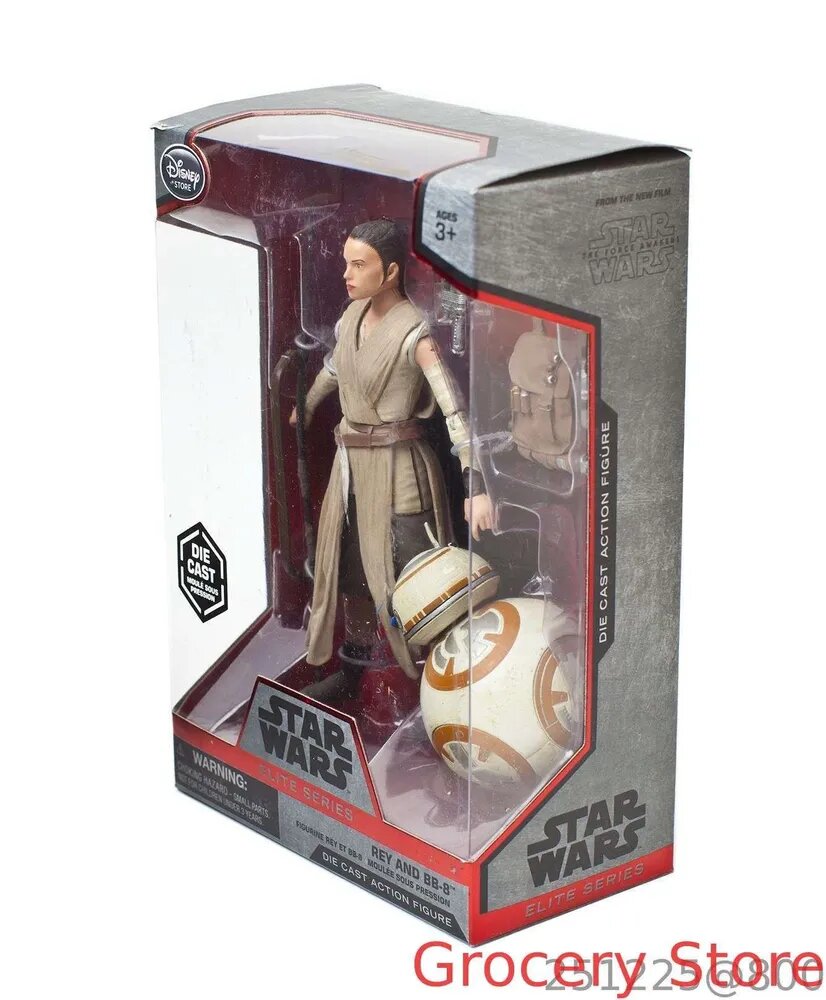 Фигурка Рей с дроидом BB8 Star Wars Фигурка из металлического сплава для коллекции — фото 1
