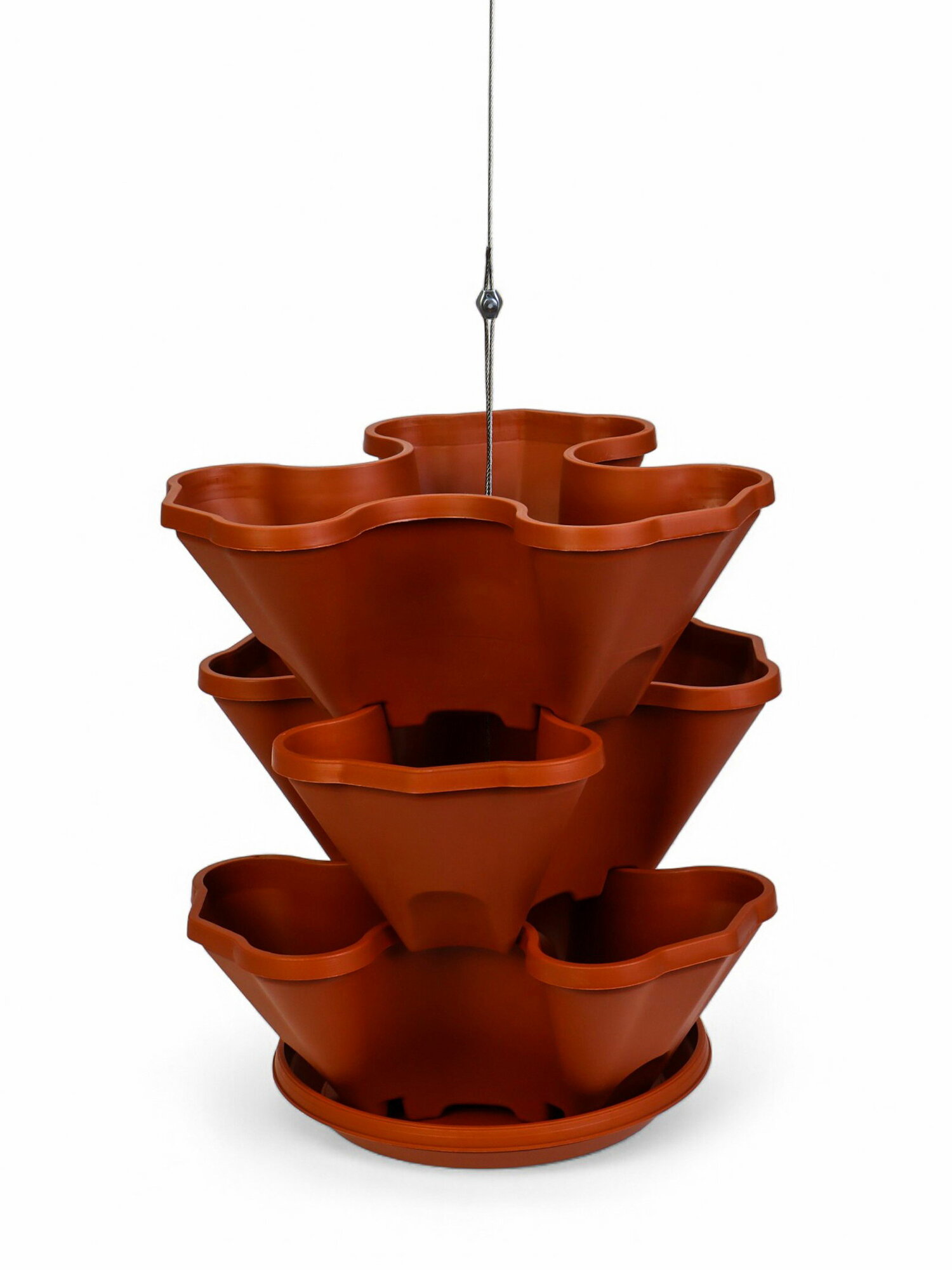 Кашпо для цветов многоярусное "Каскад", 3 шт, 12 л, особенности: многоярусное