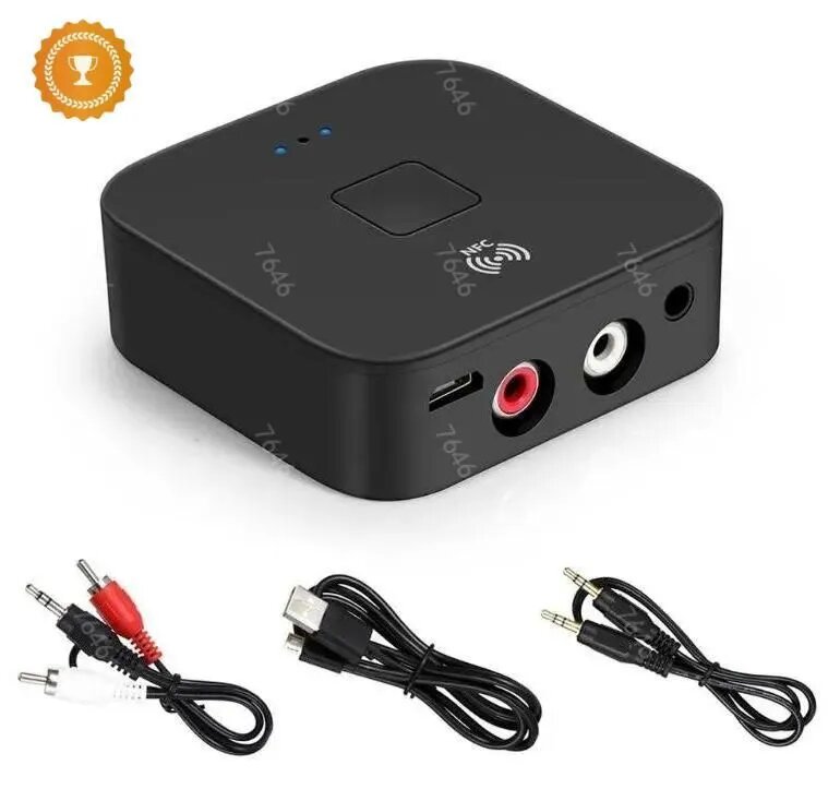 GM Bluetooth/NFC- адаптер BLS-B11 (блютуз передатчик-приемник аудио 3.5 и RL)