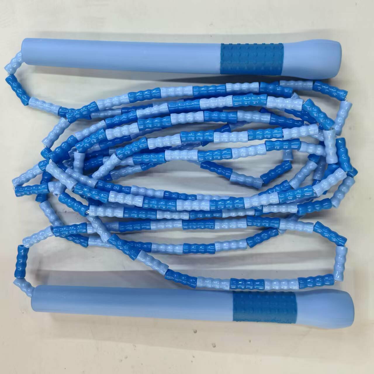 Динамичная скакалка для студенческих групп, интерактивная скакалка с декоративными бамбуковыми звеньями 5.7m 10m Интерактивная групповая скакалка