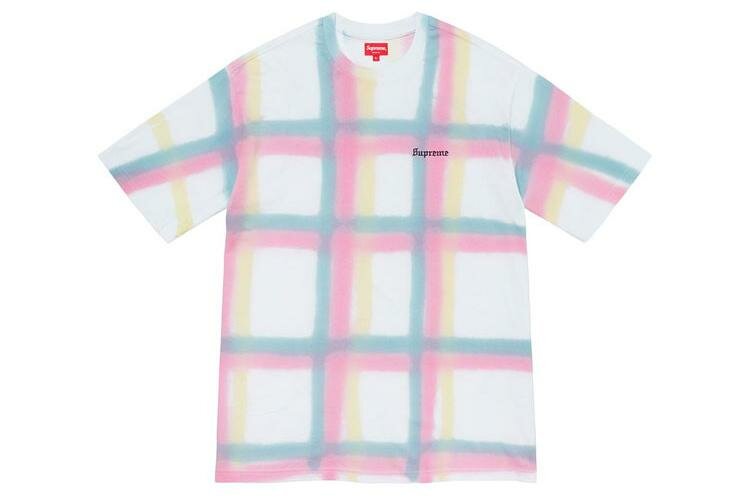 Футболка Supreme Sprayed Plaid