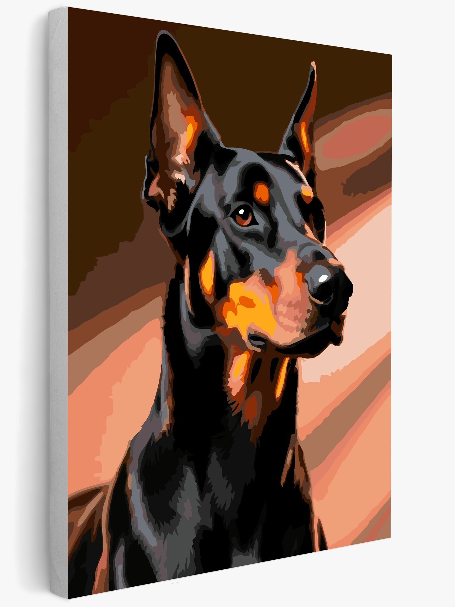 Картина по номерам доберман