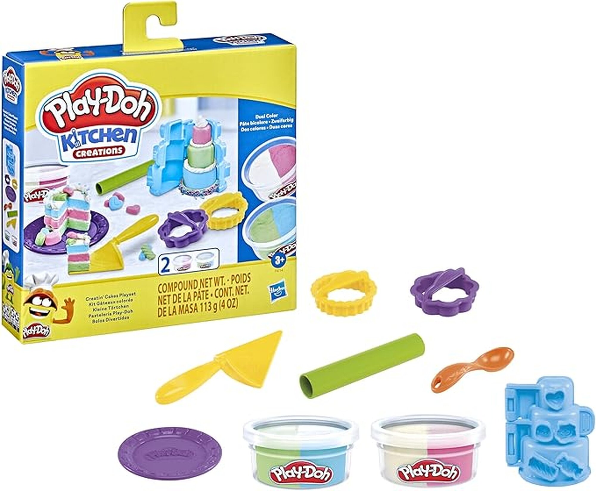 Игровой набор для лепки Play-Doh Kitchen Creations - Набор для создания мини-тортиков и пирожных - F4714