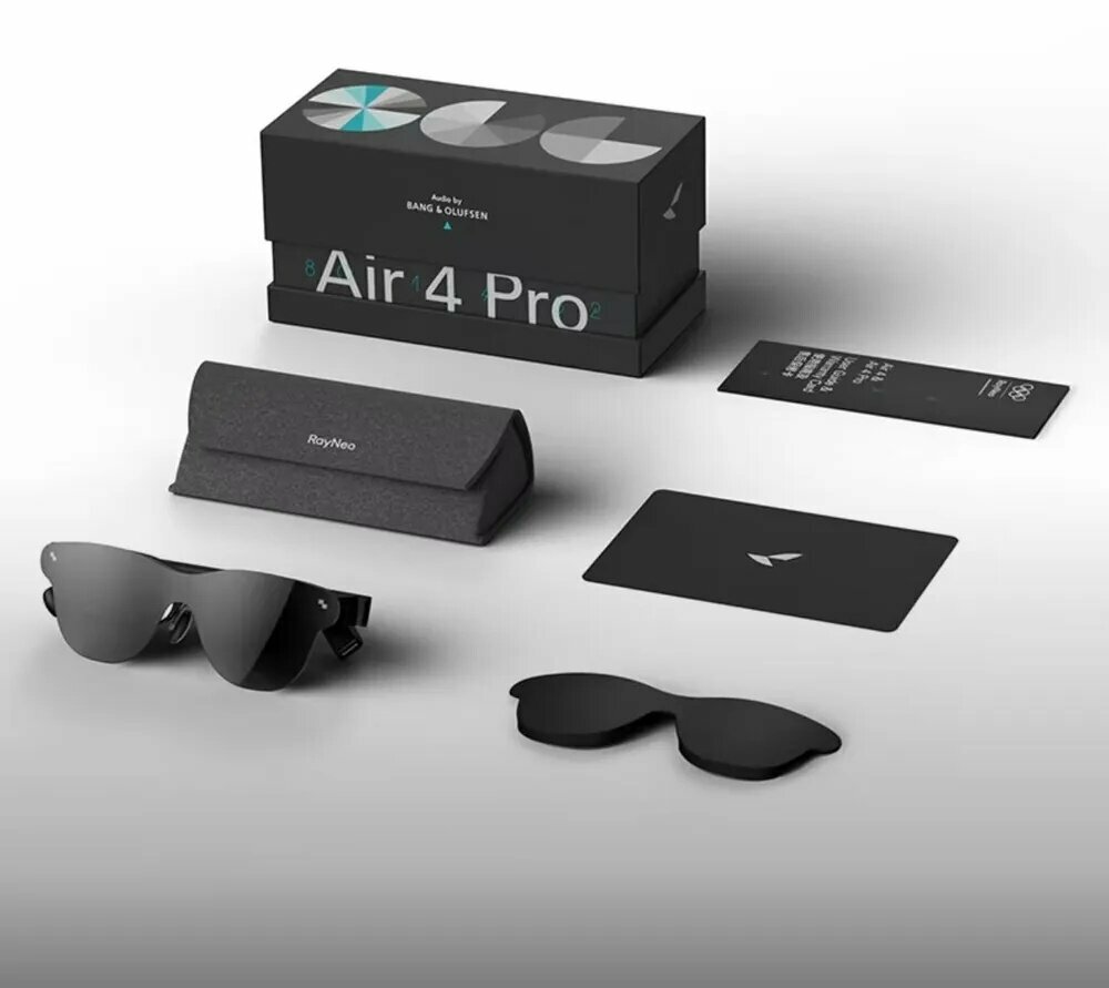 Очки TCL RayNeo Air 4 Pro AR/XR - очки для игр на iPhone 16, 15/Android/Mac/Switch 2