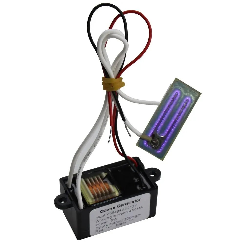 Керамический генератор озона 12V, 200 мг с черным матовым покрытием, для очистителей воздуха