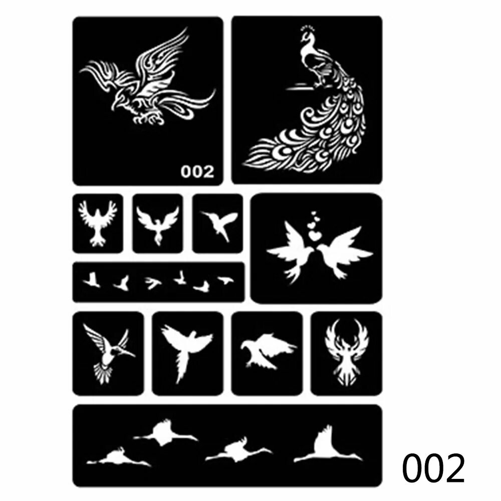 Трафарет для временной хны Татуировка: новый дизайн для тела и рук для девушек