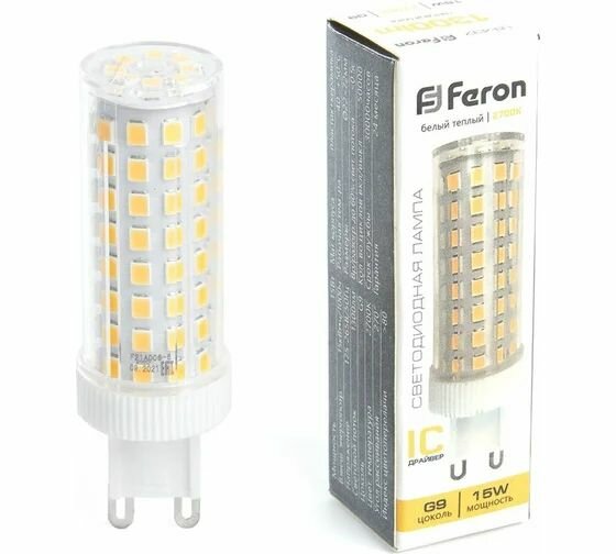 Светодиодная лампа FERON LB-437 G9 15W 2700K