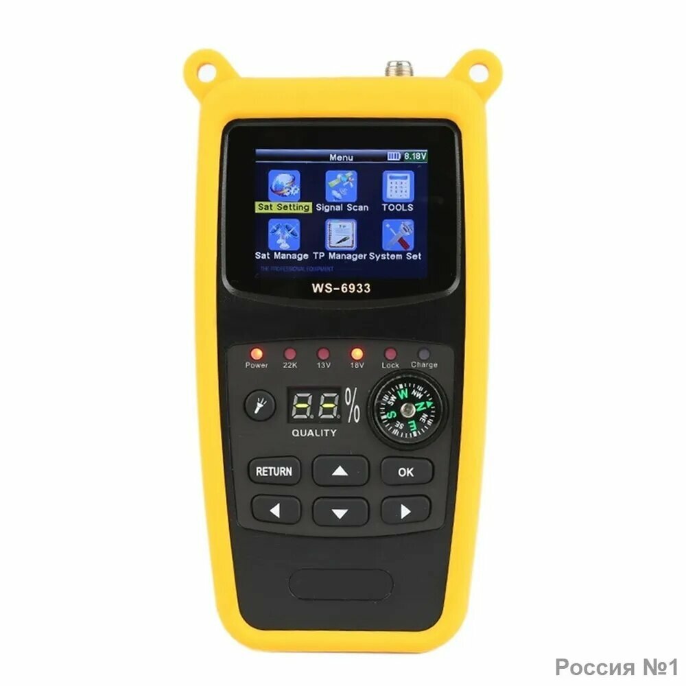WS-6933 FTA C&KU Band Цифровой Спутниковый Искатель С Вилкой ЕС