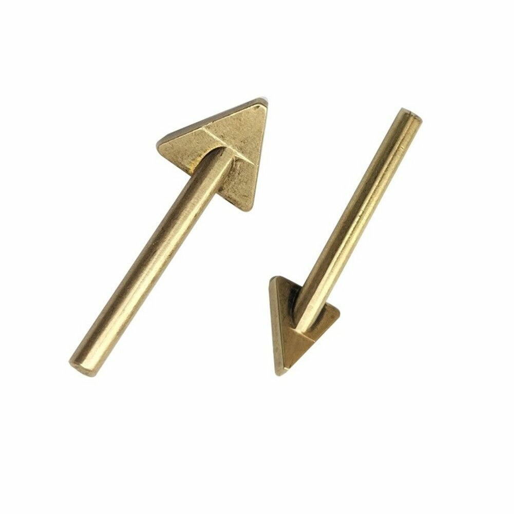 Треугольная медная насадка для сглаживания пластика, насадка для паяльника, кожаный плот