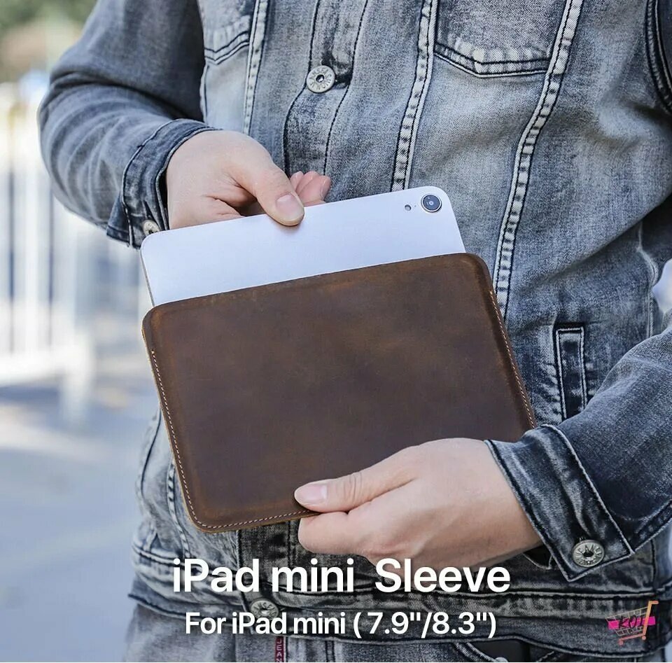 Кожаный чехол для iPad mini 6 защитный ручной работы