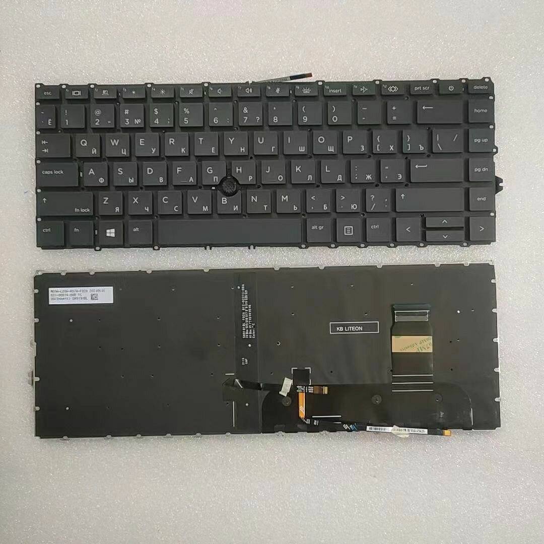 Новая русская клавиатура с подсветкой для ноутбука HP 840 G7, черная, SG-2150-XAA