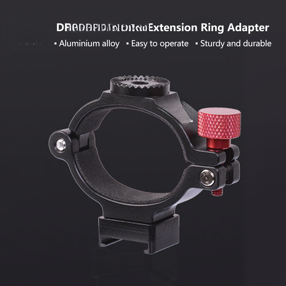 DF DIGITALFOTO OSMO2ANT Extension Ring Adapter Clamp с Hot Shot Mount для монтажа микрофона LED видеолампы монитора для DJI OSMO Mobile 2 Stabilizer Gimbal Accessories, Aluminium Alloy, 53g, 1шт