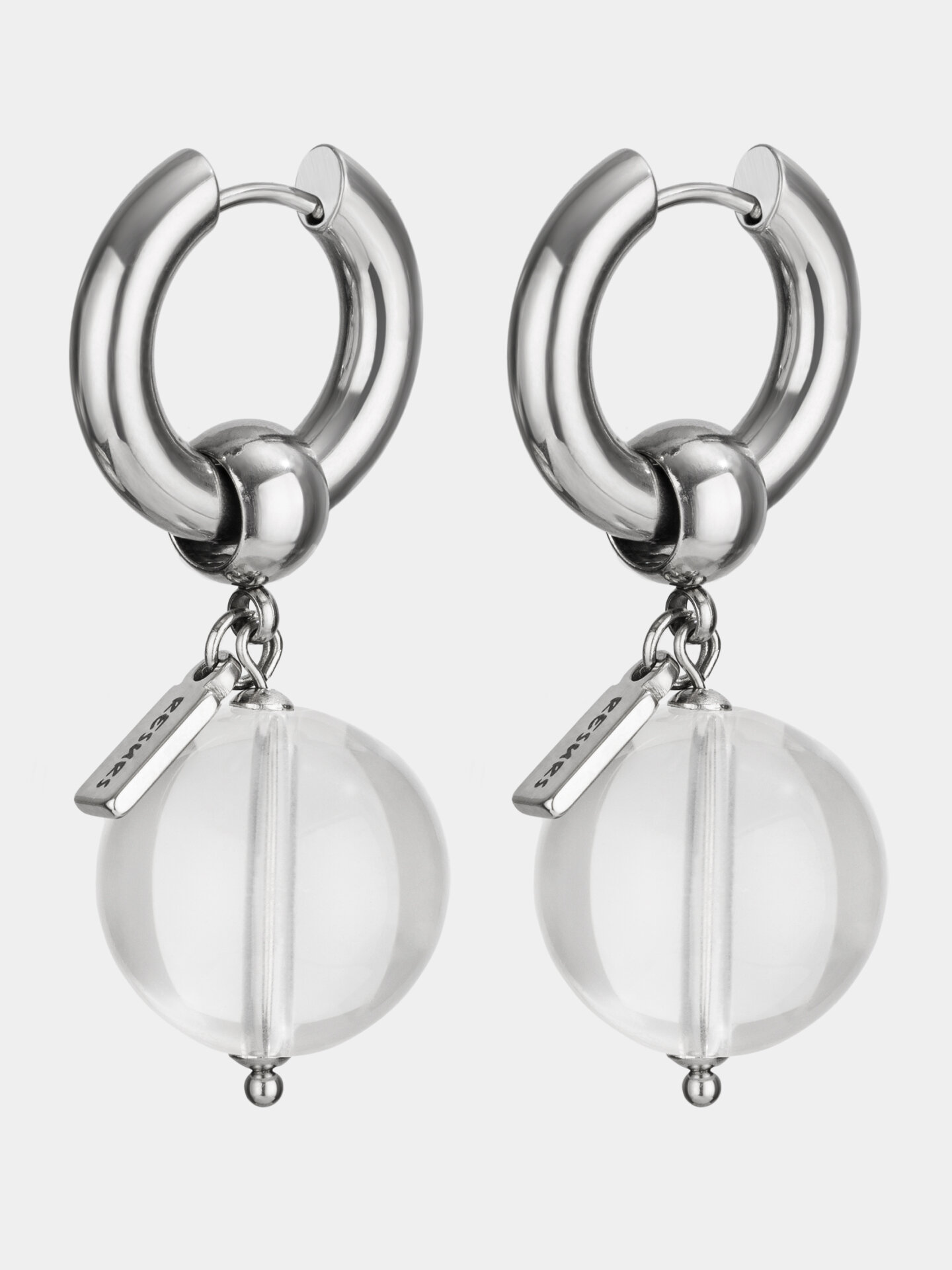 Серьги конго, горный хрусталь