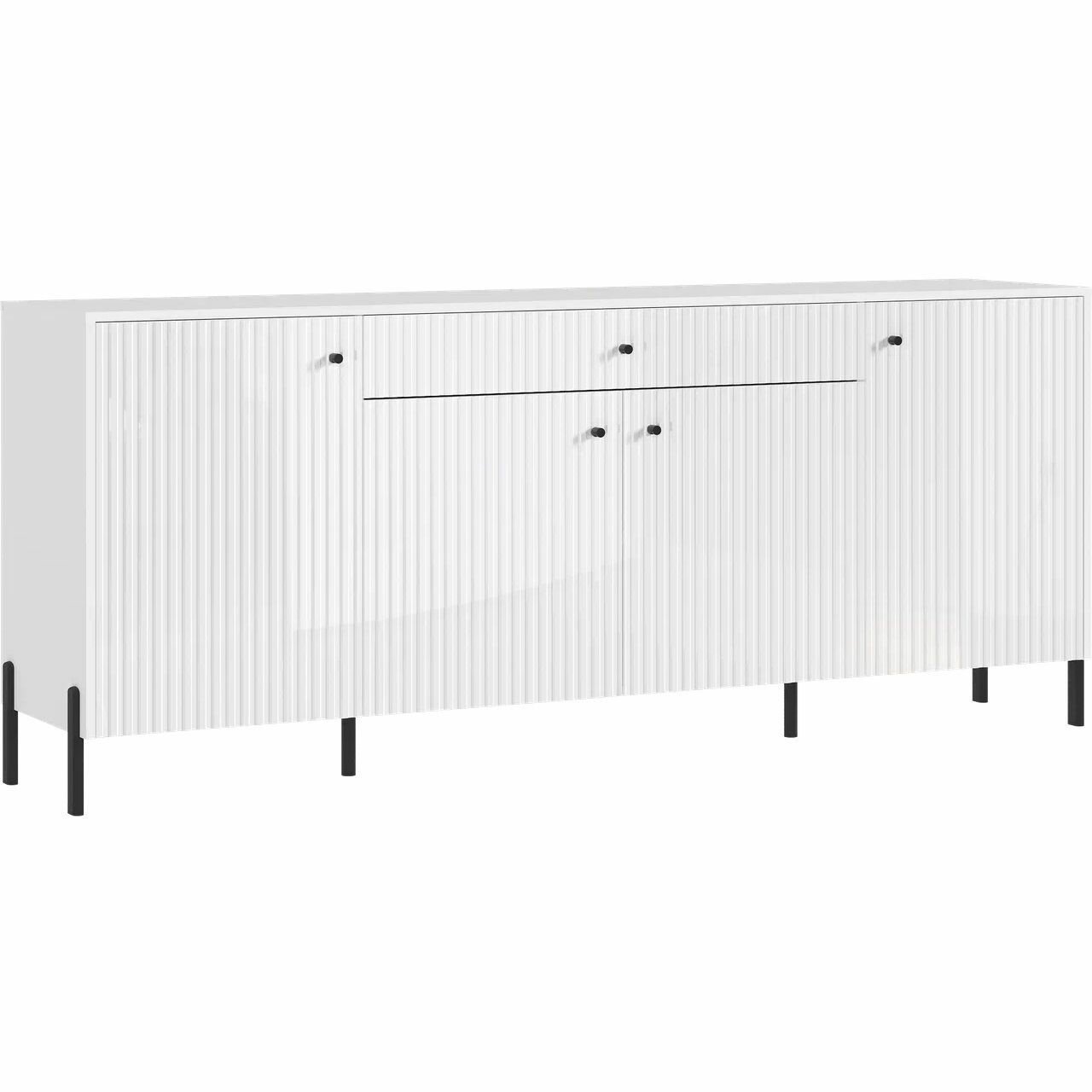 Оливия Комод (металл) (Белый Глянец, Белый)