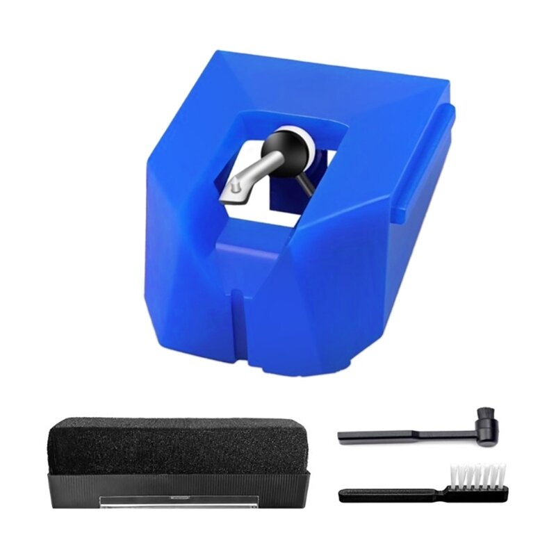 Алмазный Наконечник Игла Проигрывателя Граммофонных Пластинок Phono Brush Замена Деталей Граммофона Пластиковая Текстура Иглы для Проигрывателей Граммофонных Пластинок