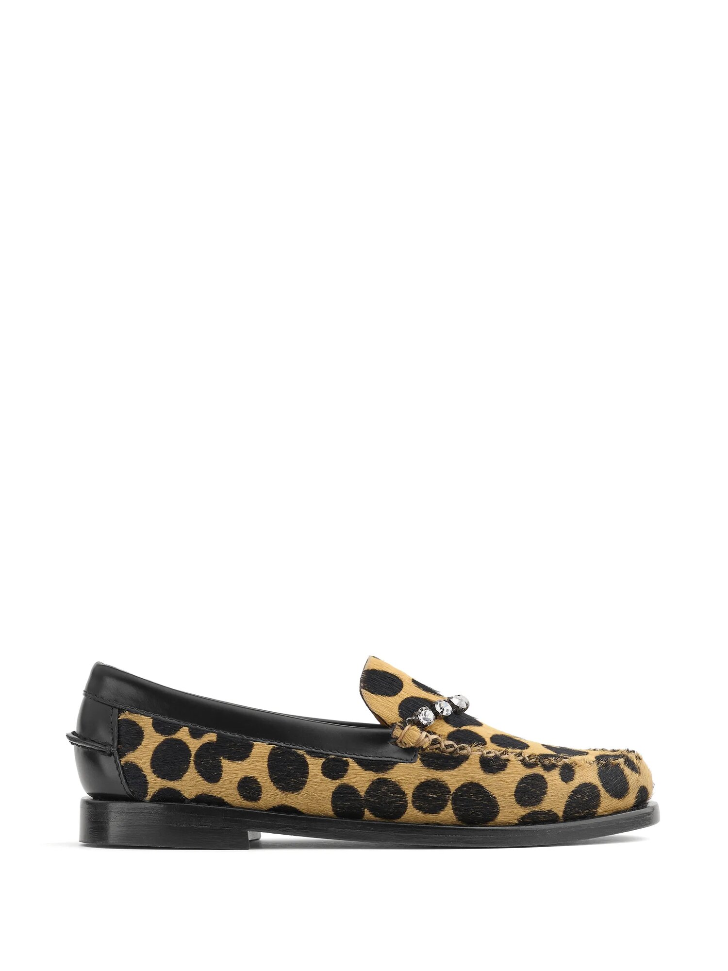 Лоферы Leather jewelled loafers