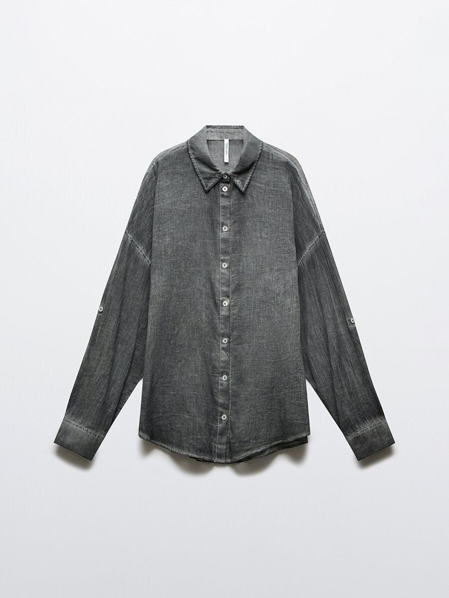 Рубашка хлопковая оверсайз