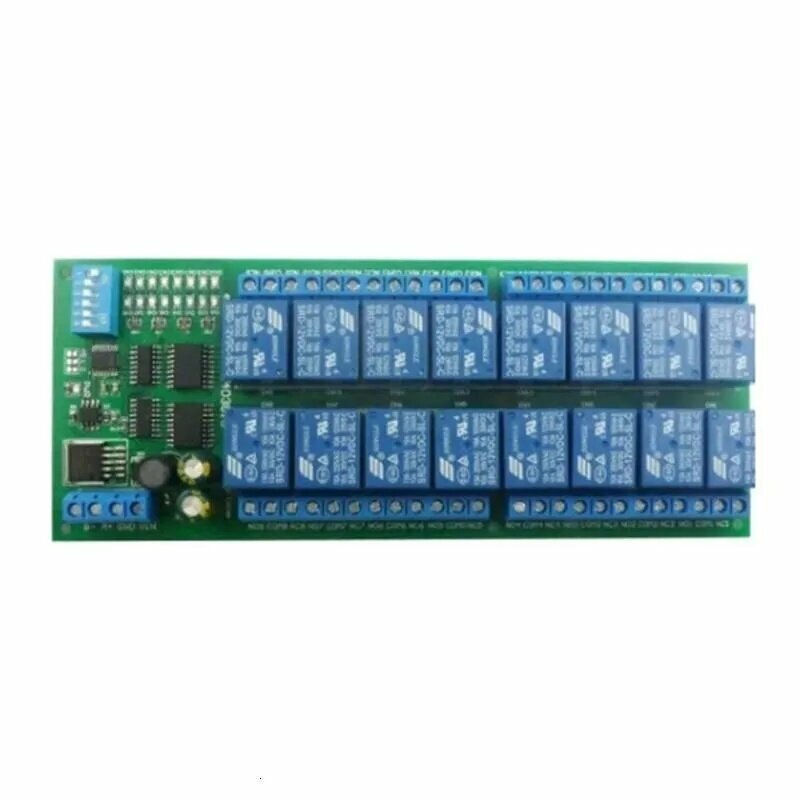 16-канальный модуль реле RS485 Modbus RTU, - A