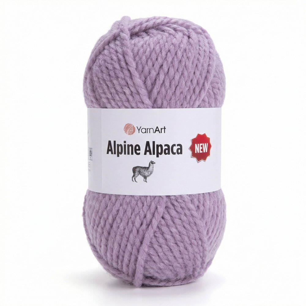 Пряжа для вязания YarnArt Alpine alpaca new 1443 сиреневый 150 гр/120 м 20% альпака, 20% шерсть, 60% акрил