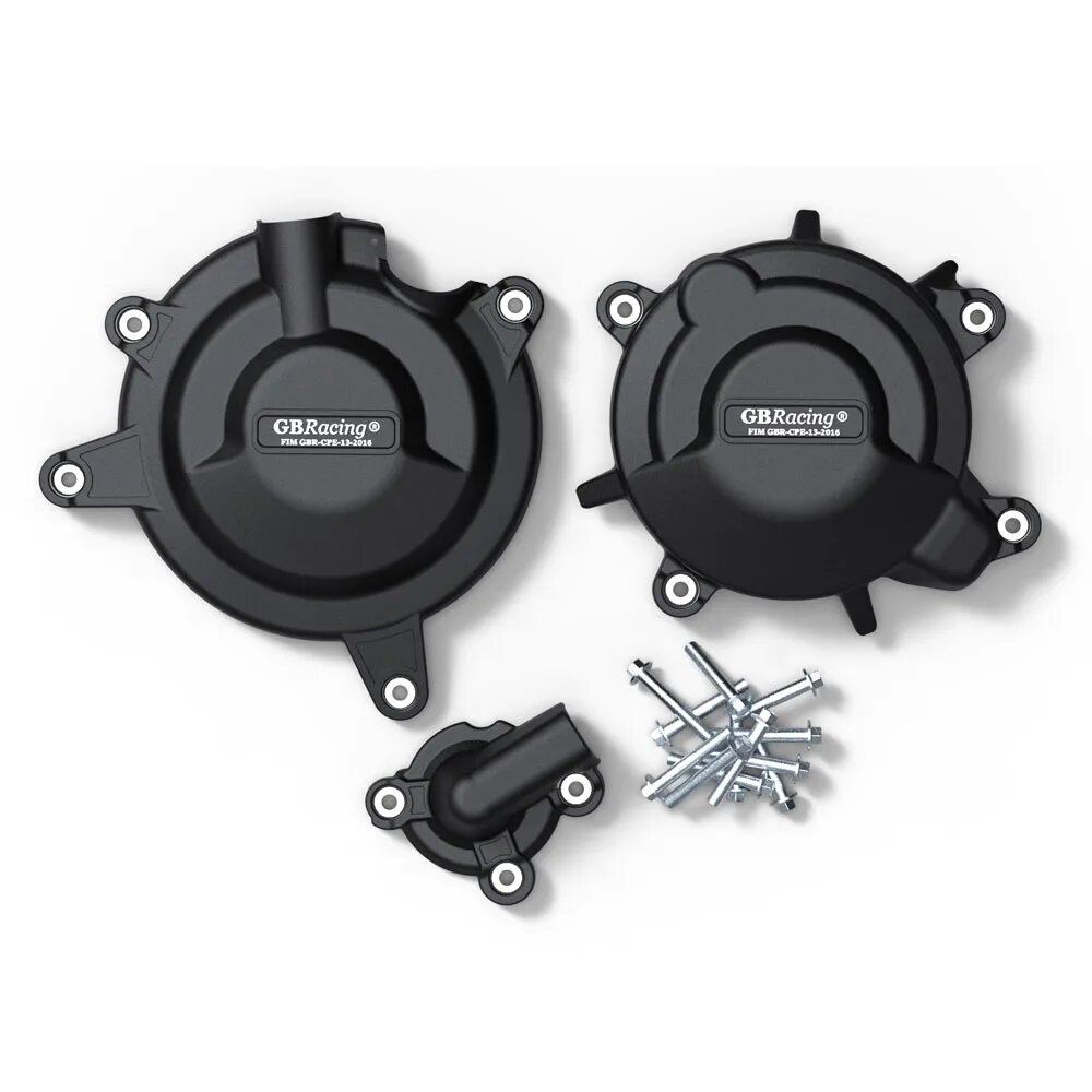 Комплект защитных крышек для двигателя мотоцикла Ninja 400 для GB Racing Черный, 1 Set-black