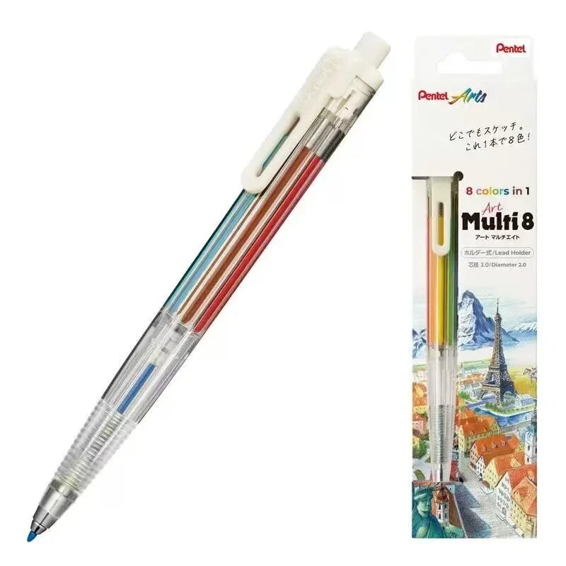 Pentel Multi 8 цветной роллер PH 804