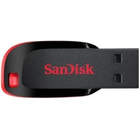 Флешка SanDisk Cruzer Blade 128Gb (SDCZ50-128G-B35) USB2.0 черный/красный