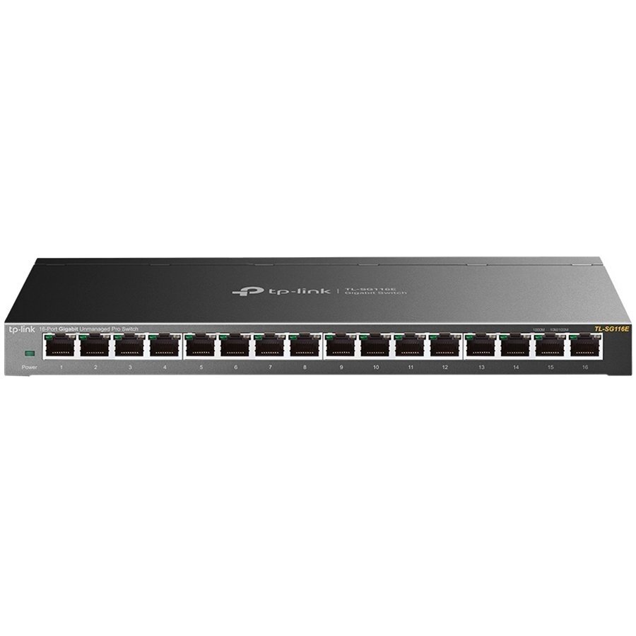 Коммутатор сетевой TP-Link 16-Port Gigabit Easy Smart Switch, 16 Gigabit RJ45 Ports, Desktop Steel Case, MTU/Port/Tag-based VLAN, QoS, IGMP Snooping, Web/Utility Management