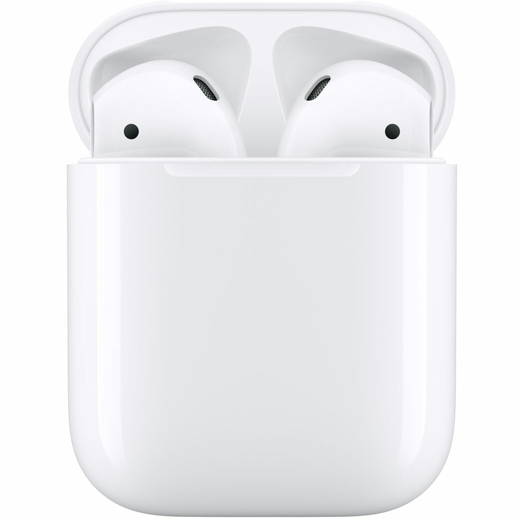 Беспроводные наушники Apple AirPods 2 с зарядным футляром, White, белый