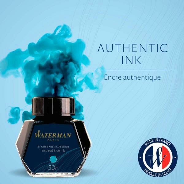 Флакон с чернилами WATERMAN Inspired Blue, для перьевой ручки, объем 50 мл (S0110810)