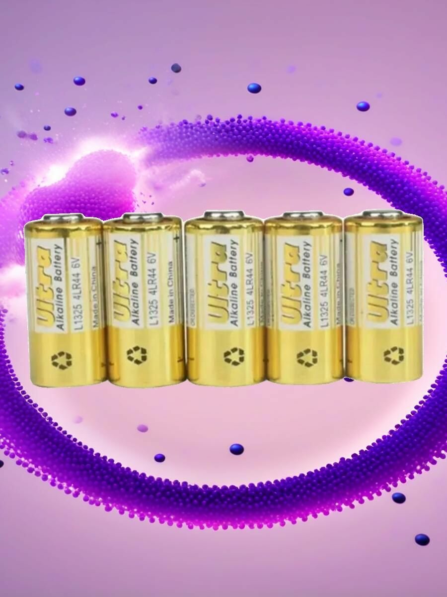Батарейка Alkaline 4LR44 (28A), 6 Вольт для электрических приборов (5 шт.)