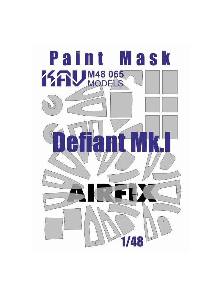Окрасочная маска на Defiant Mk.I (Airfix) KAV M48 065