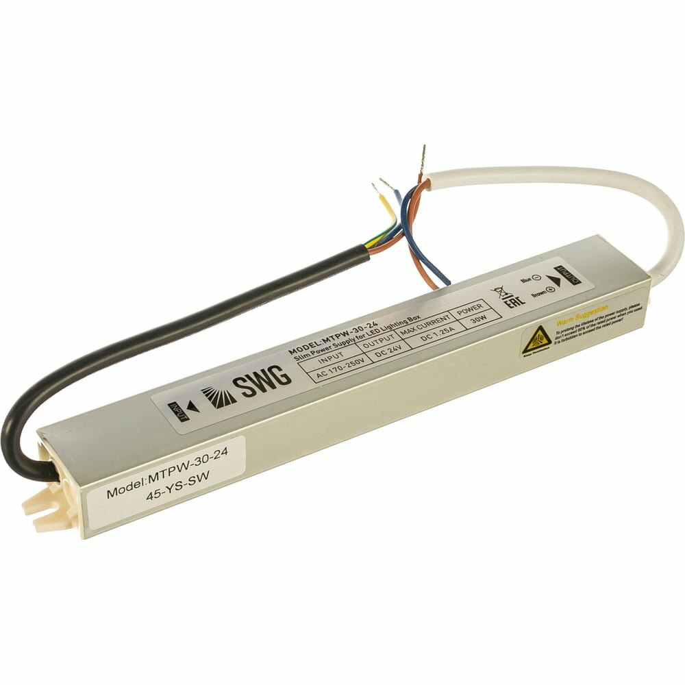 Влагозащитный блок питания SWG MTPW-30-24