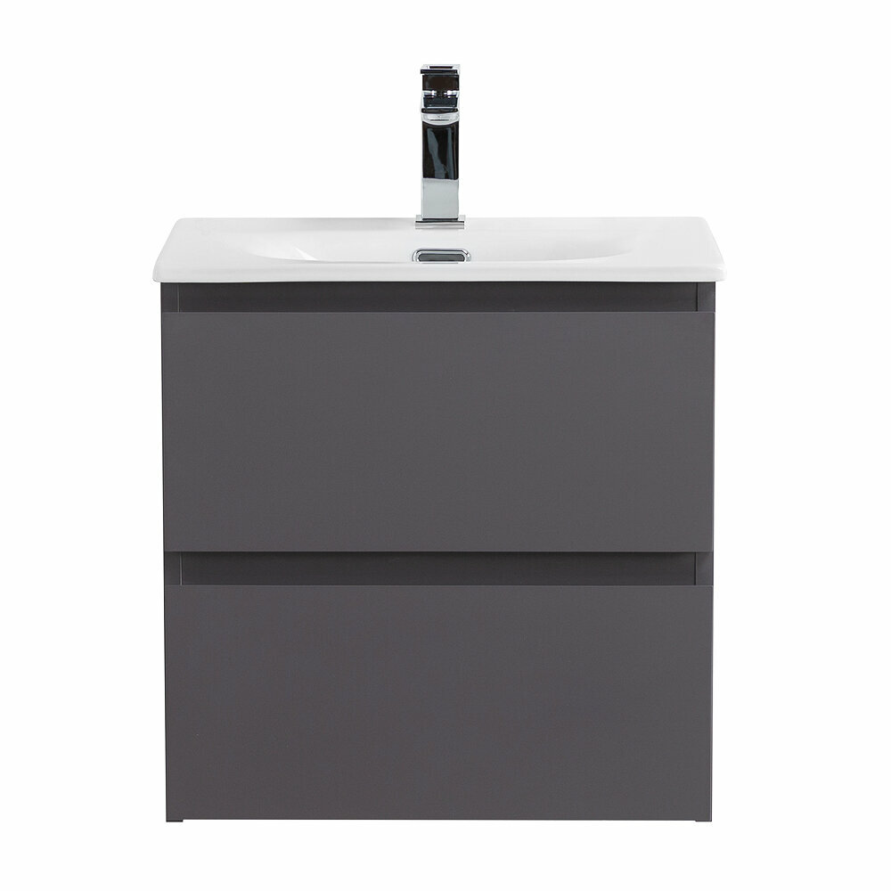 Тумба с раковиной BelBagno Kraft 39 50 KRAFT 39-500/390-2C-SO-GSO темно-серый матовый