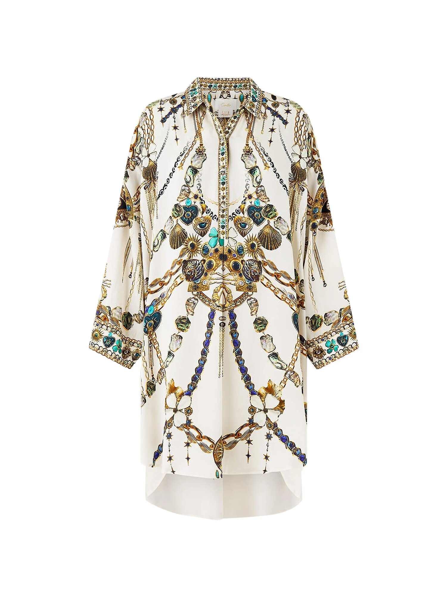 Платье Printed shirt dress