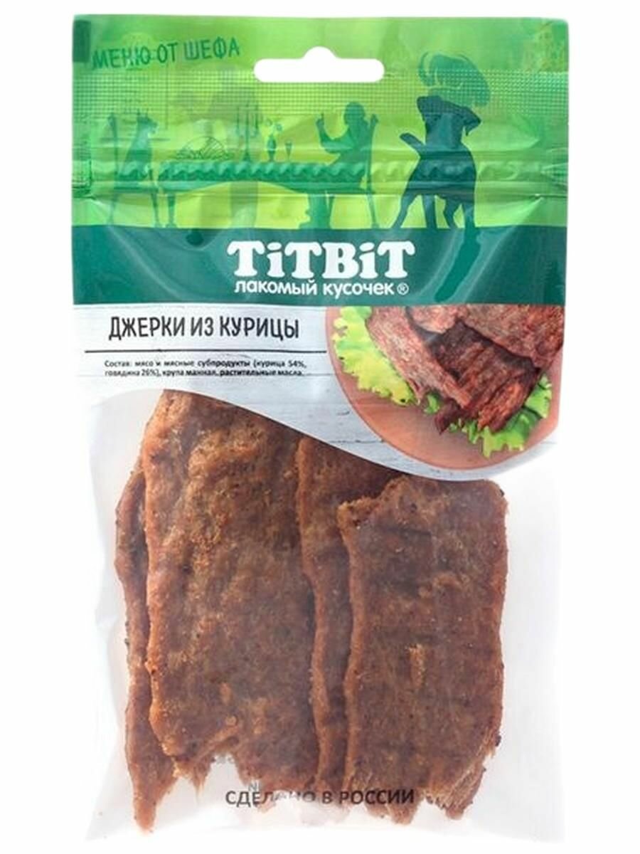 Джерки мясные из курицы Меню от Шефа 70 г Титбит