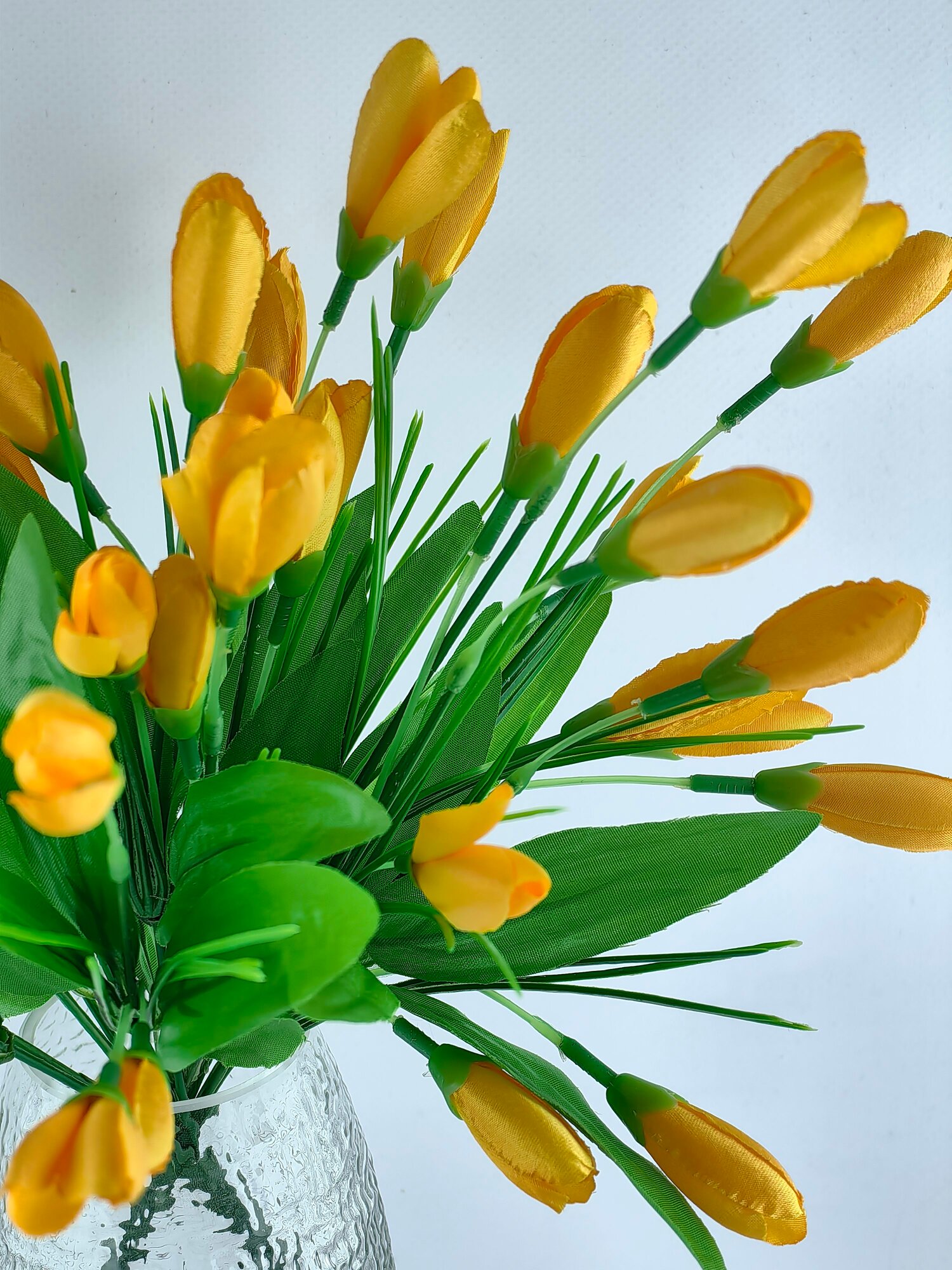 Искусственные цветы крокусы букетики 35 см пара