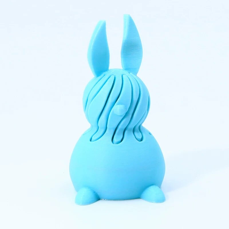 3D-печатная игрушка-конус-спираль с кроликом в небесно-голубом цвете, 6,5 см, для снятия стресса и декора