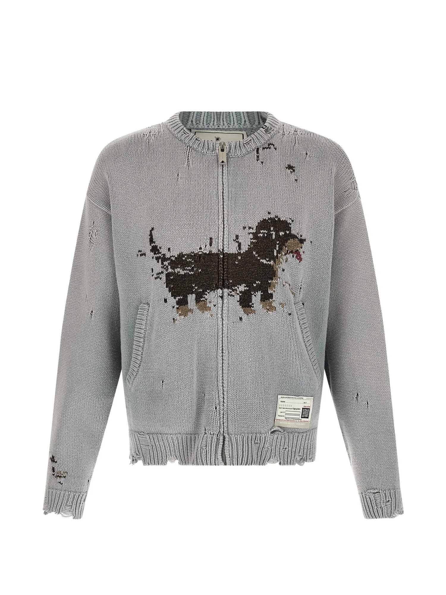Кардиган Dog-jacquard cardigan