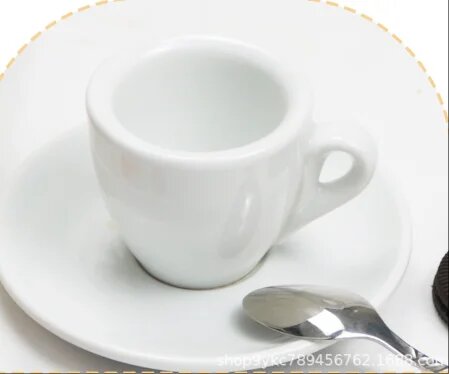 Loveyalty Nuova Point Classic Esp чашки для эспрессо Белый, white and spoon