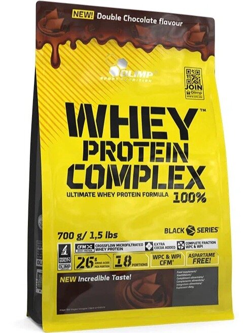 Комплексный протеин OLIMP WHEY PROTEIN COMPLEX 100% 700 г, Двойной шоколад