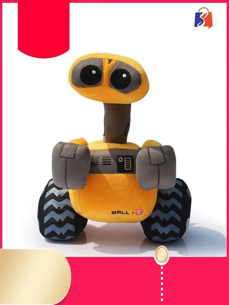 Мягкая игрушка Неваляшка Wall-E, плюшевый робот для детей, развивающая игрушка, подарок