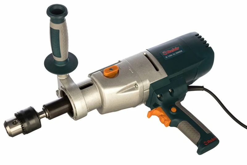 Дрель электрическая REBIR IE 1206-1-16/2000 ЕR с доп. рукояткой