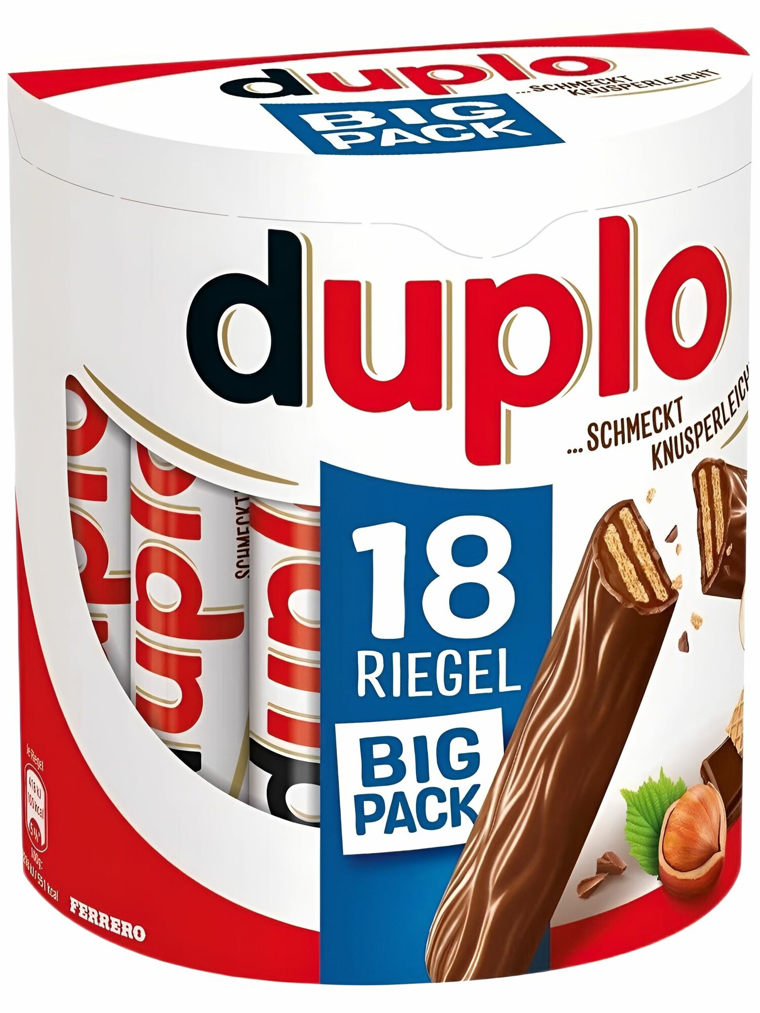 Шоколадный батончик Ферреро Дупло / Ferrero Duplo, 18 шт. по 18,2 гр. (Германия)