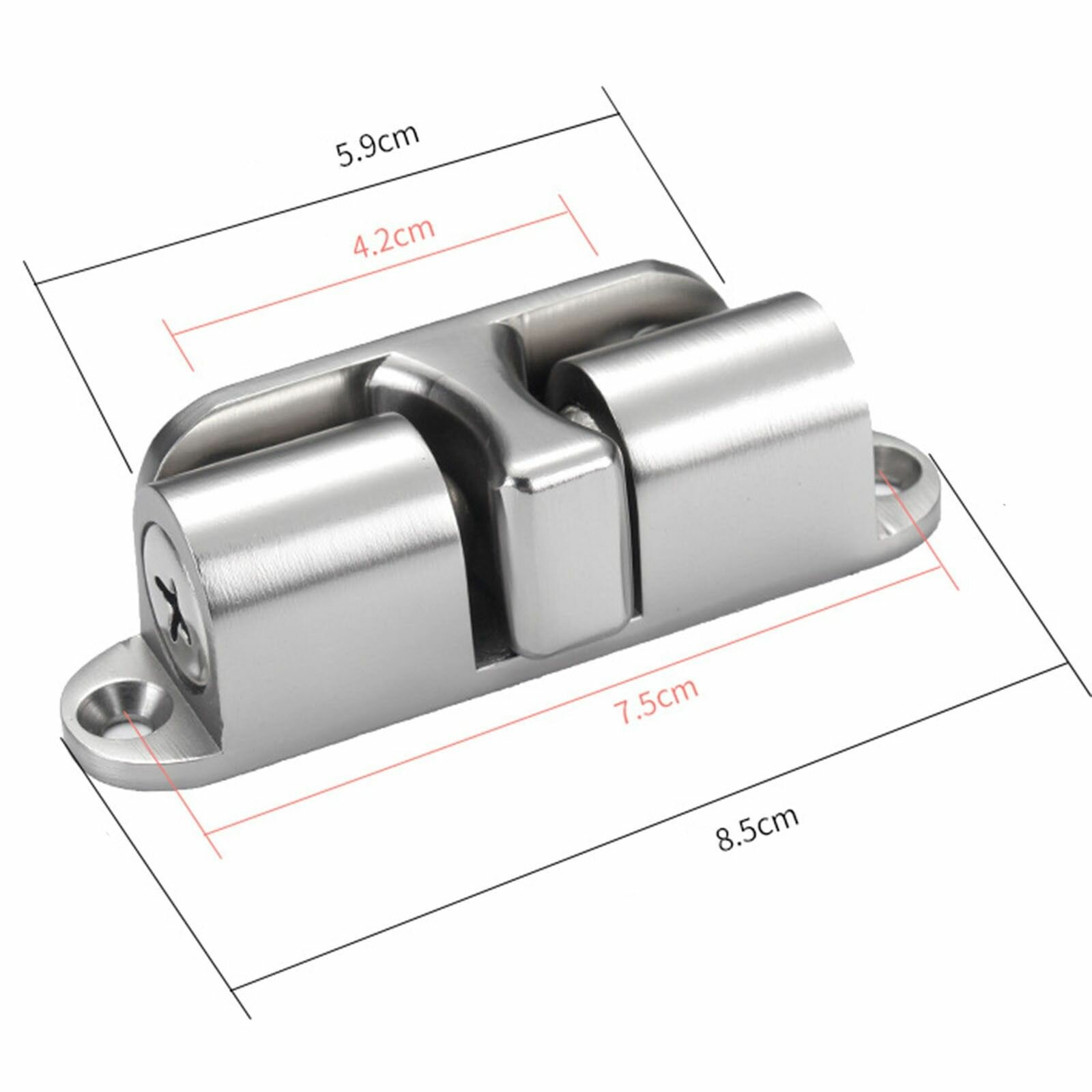 Дверной стопор бесшумный из цинкового сплава, автоматический, невидимая пряжка, черный/матовый/серебристый, напольный